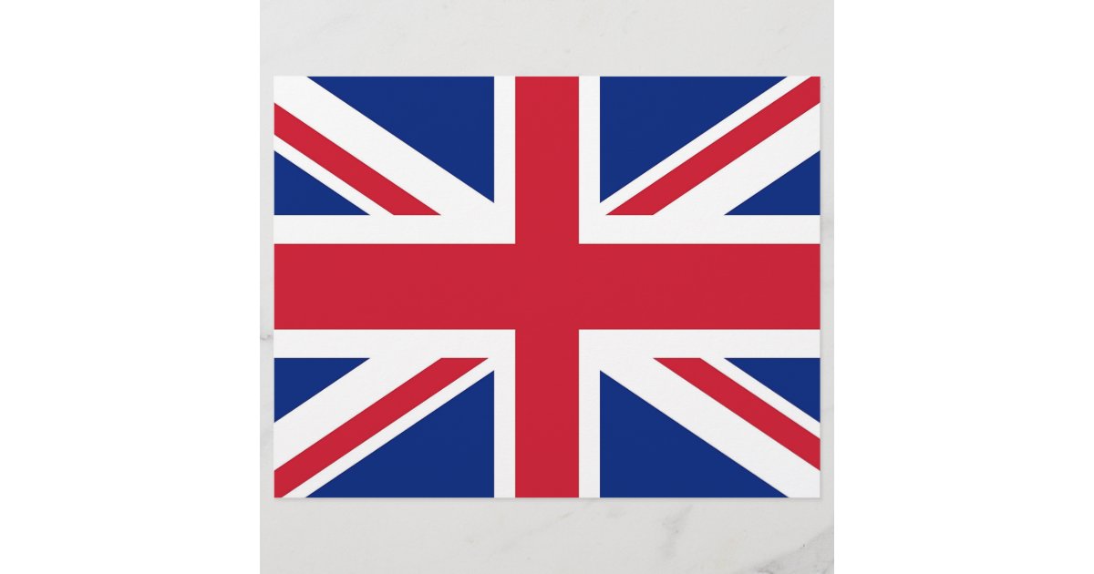 Letterhead with Flag of United Kingdom | Zazzle