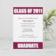 Letterman Style Graduation Invitation | Zazzle