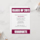 Letterman Style Graduation Invitation | Zazzle