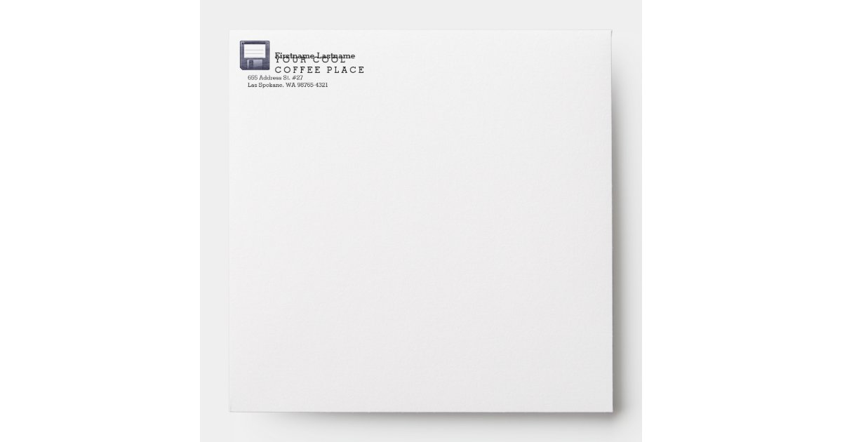 Letterpress Floppy Disk Envelope | Zazzle