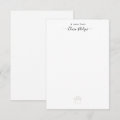 Letterpress paw print note card with name | Zazzle