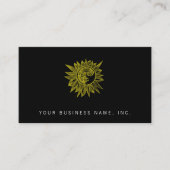 Letterpress Style Sun Business Card | Zazzle