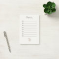Letterpress twig to do list post-it notes | Zazzle