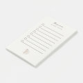 Letterpress twig to do list post-it notes | Zazzle