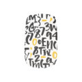 Letters Pattern Minx Nail Art | Zazzle