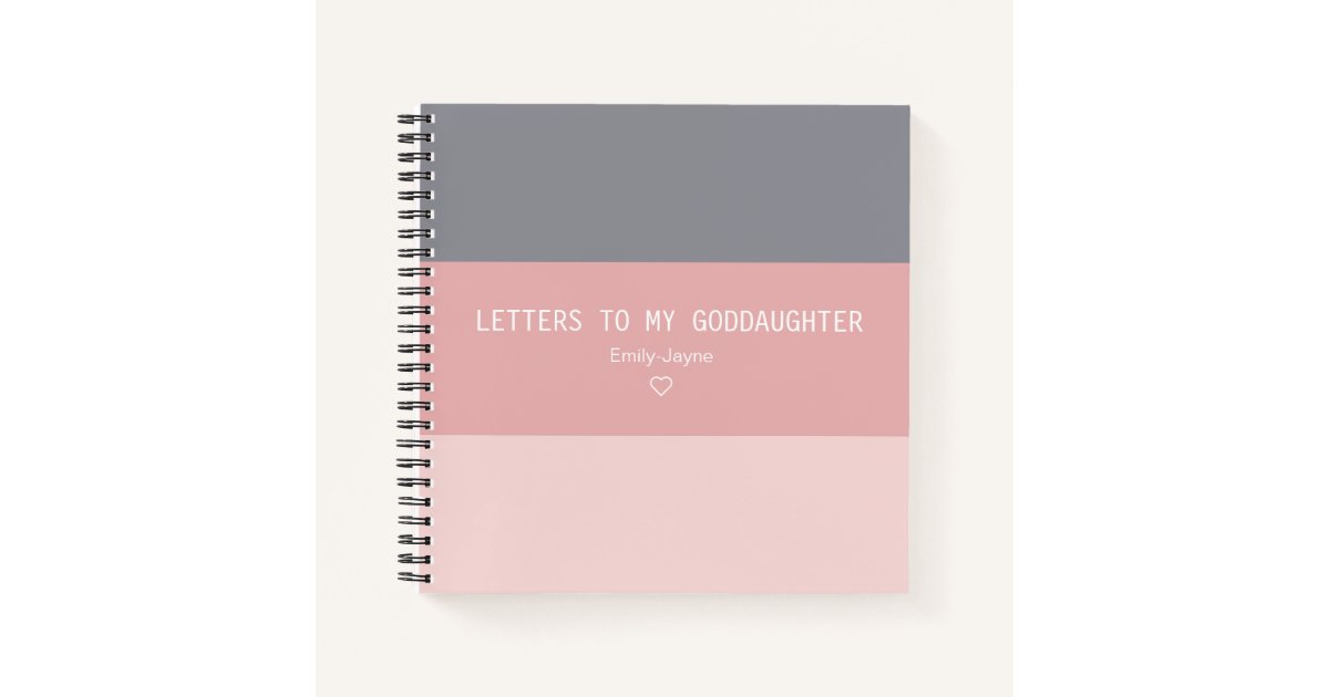Letters to My Goddaughter Keepsake Journal | Zazzle