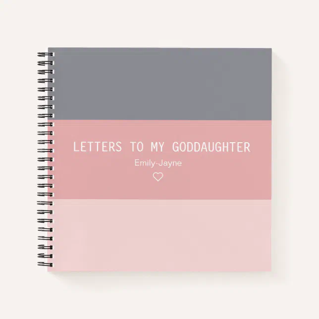 Letters to My Goddaughter Keepsake Journal | Zazzle
