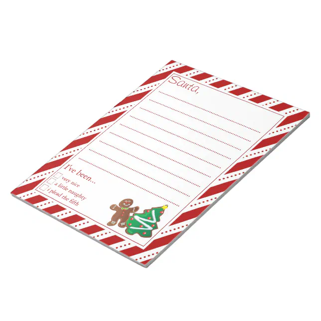 Letters To Santa Notepad | Zazzle