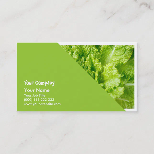 Lettuce Business Card | Zazzle