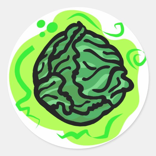 Lettuce Classic Round Sticker | Zazzle.com