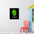 Lettuce Pray Funny Veggie Pun Dark BG Poster | Zazzle
