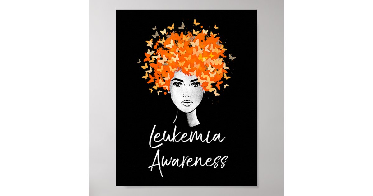 Leukemia Awareness Butterflies Gift Poster | Zazzle