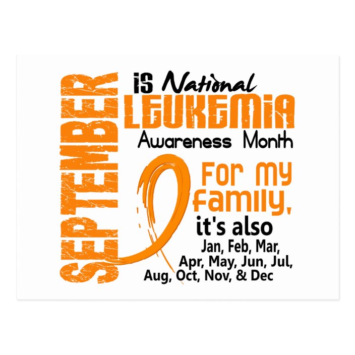 Leukemia Awareness Month Postcard | Zazzle.com