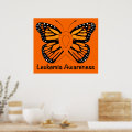 Leukemia Butterfly Awareness Ribbon Poster | Zazzle