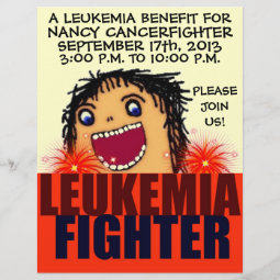 Leukemia Cancer Fighter Benefit Flyer | Zazzle
