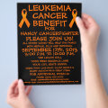 Leukemia Cancer Fighter Benefit Flyer | Zazzle