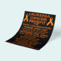 Leukemia Cancer Fighter Benefit Flyer | Zazzle
