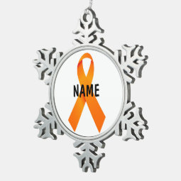 Leukemia Christmas Ribbon Ornament | Zazzle