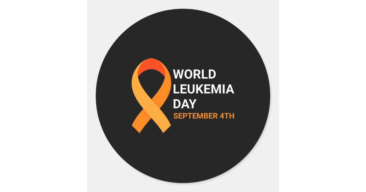 Leukemia Day Great Leukemia Awareness 1 Classic Round Sticker | Zazzle