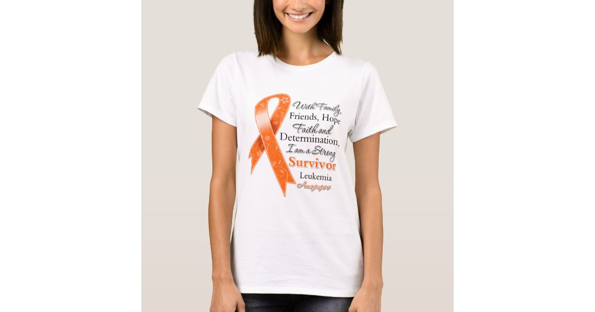 Leukemia Support Strong Survivor T-Shirt | Zazzle