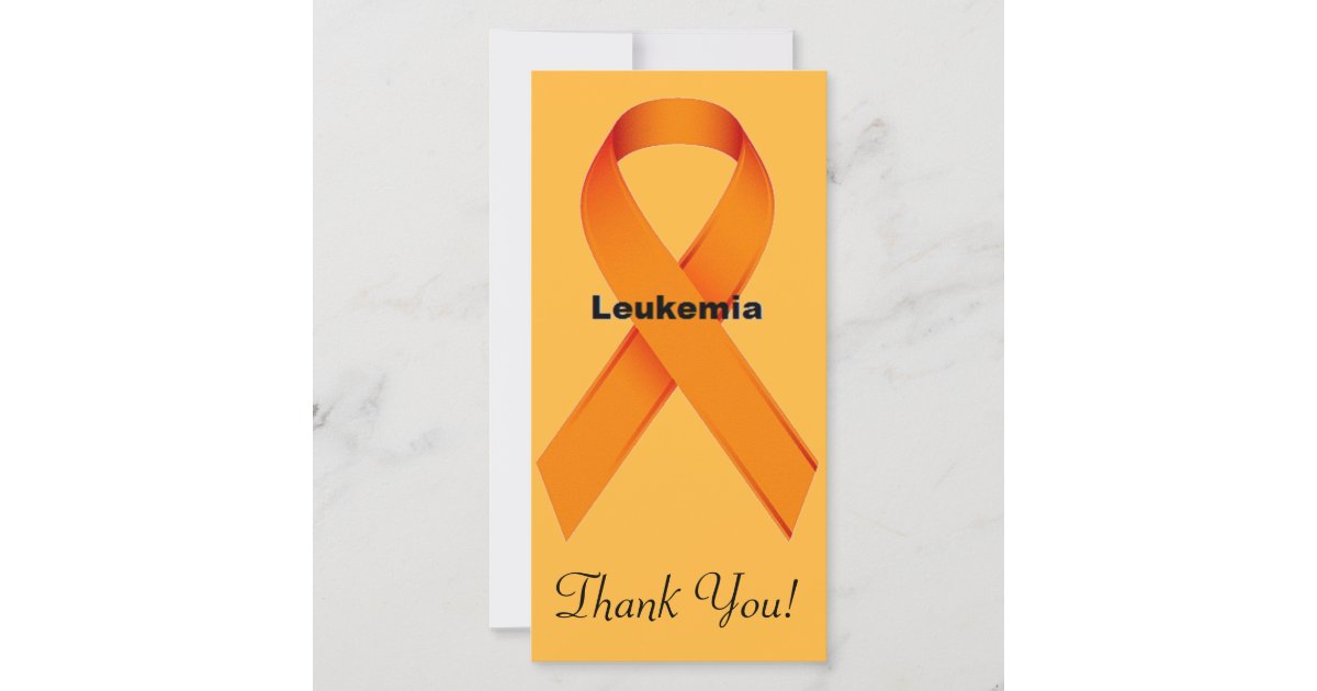 Leukemia Thank You Card | Zazzle