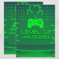 Level 12 Unlocked Gaming 12th Birthday Invitation | Zazzle