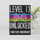Level 13 Unlocked 13th Birthday Personalized Gamer Invitation | Zazzle