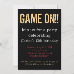 Level 13 Unlocked 13th Birthday Personalized Invitation | Zazzle