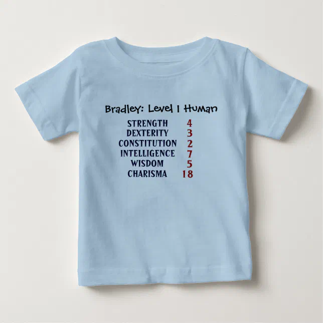Level 1 Human Baby T-Shirt | Zazzle