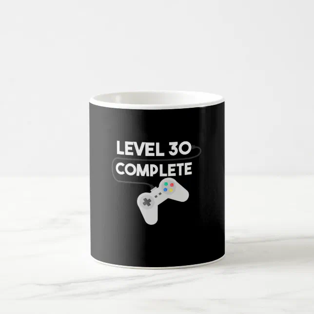 Level 30 Complete Funny Gamer Birthday Graphic Coffee Mug | Zazzle