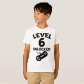 Level 6 Unlocked Video Games 6th Birthday T-Shirt | Zazzle