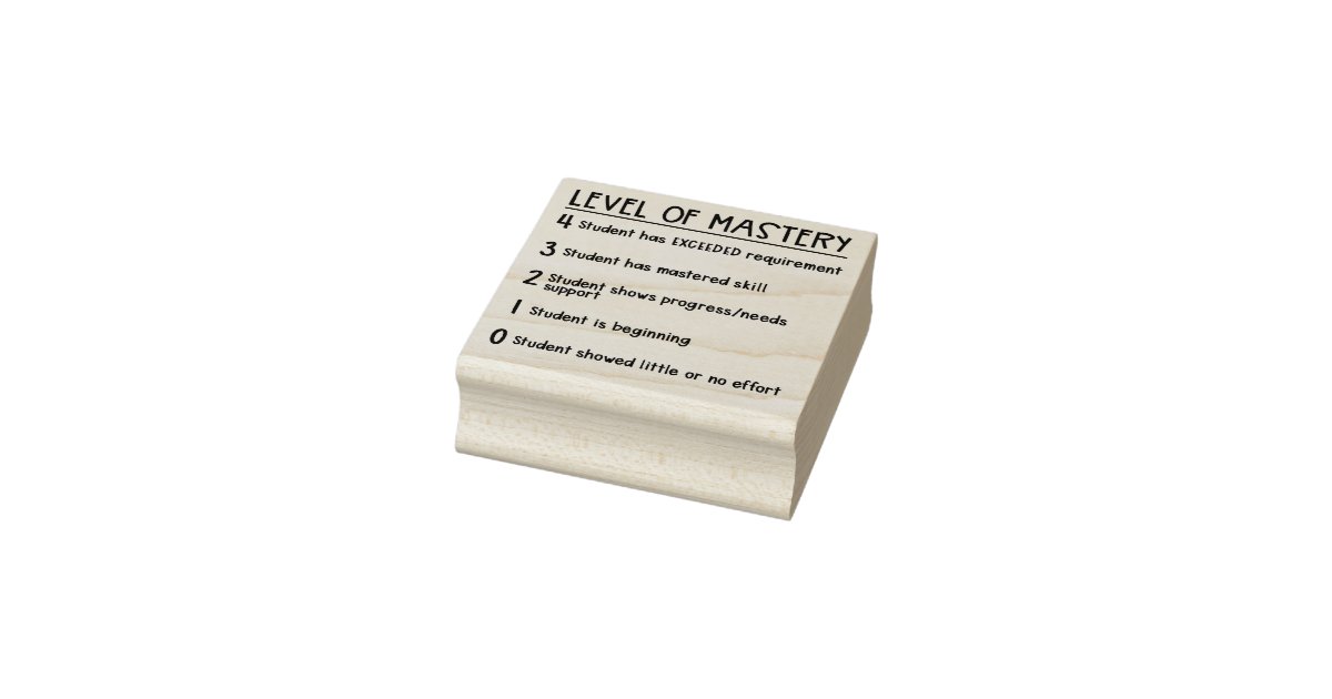 Level of Mastery Stamp | Zazzle