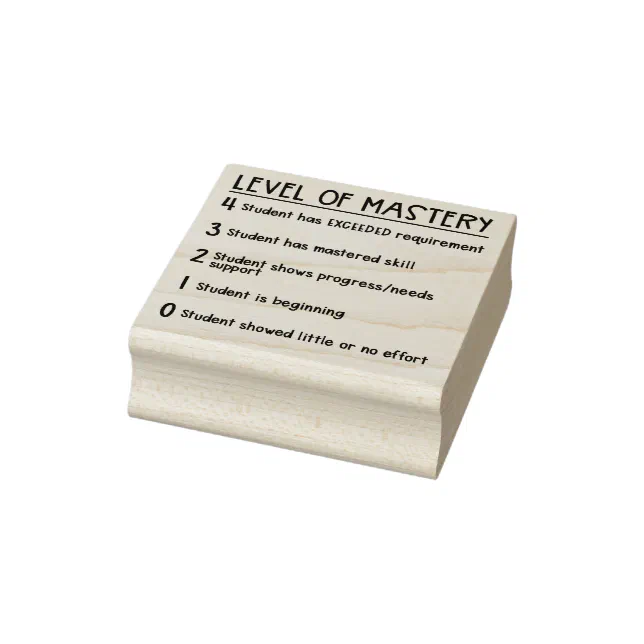 Level of Mastery Stamp | Zazzle