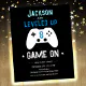 Level Up 8th Birthday Video Game Paper Sheet | Zazzle