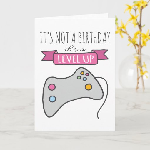 Level Up Birthday Card | Zazzle