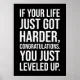 Level Up In Life - Success Motivational Poster | Zazzle