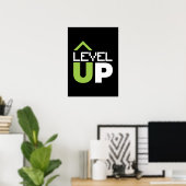 Level Up, Motivational Video Game, Gamer, Gaming Poster | Zazzle