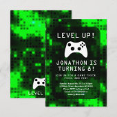 Level Up Video Game Game Truck Birthday Party Invitation | Zazzle
