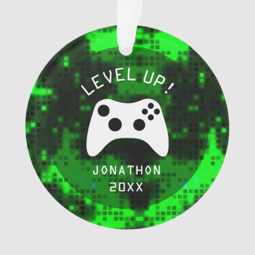 Level Up Video Game Game Truck Ornament | Zazzle