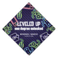 Leveled Up | One Degree Gamer Graduation Graduation Cap Topper | Zazzle