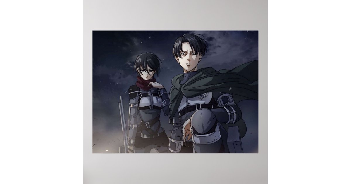 Levi x Mikasa Poster | Zazzle