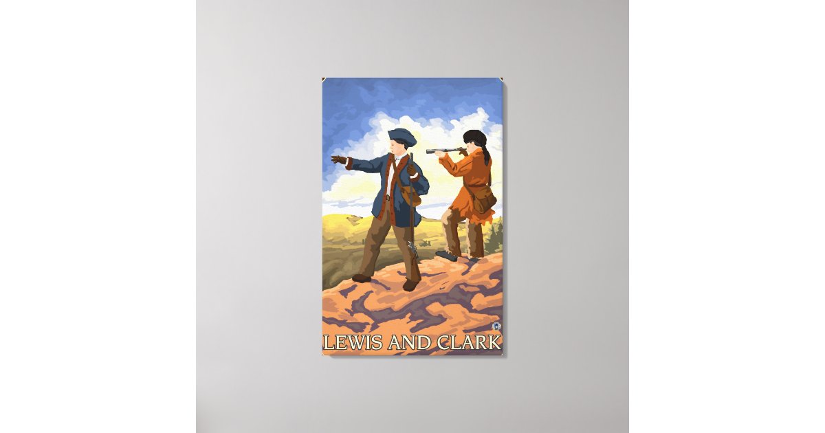Lewis and Clark Exploring the West Canvas Print | Zazzle