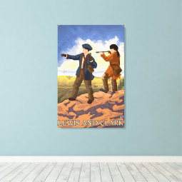 Lewis and Clark Exploring the West Canvas Print | Zazzle