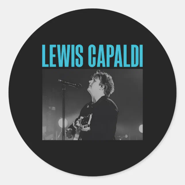 Lewis Capaldi Â€“ Live Photo Classic Round Sticker | Zazzle