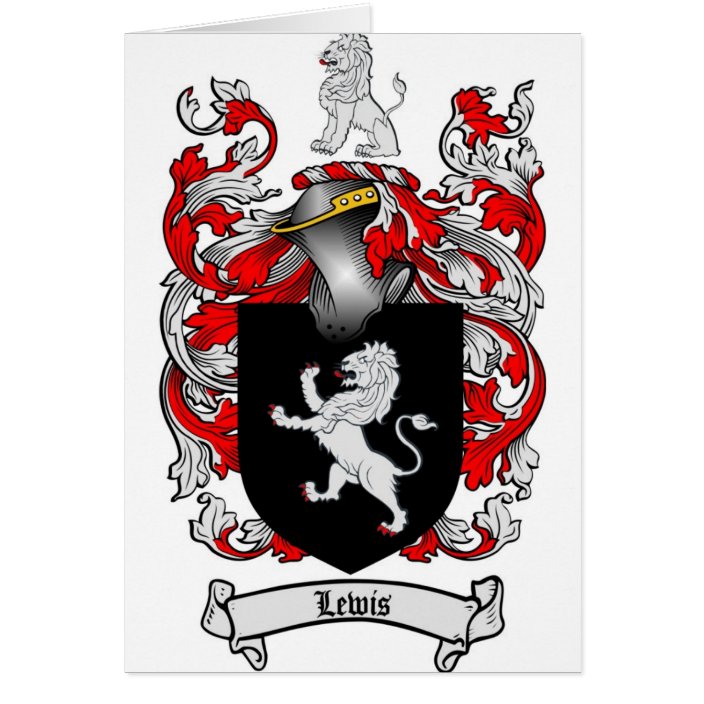 Lewis Family Crest - Lewis Coat of Arms | Zazzle