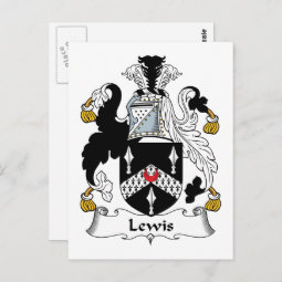 Lewis Family Crest Postcard | Zazzle