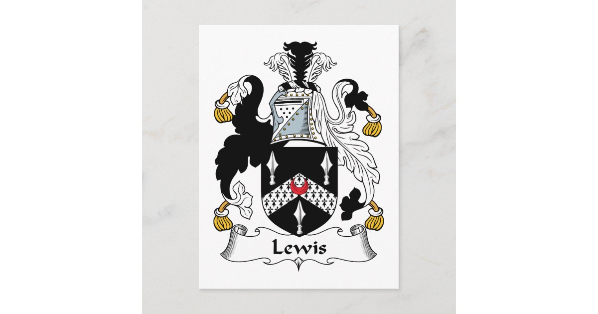 Lewis Family Crest Postcard | Zazzle