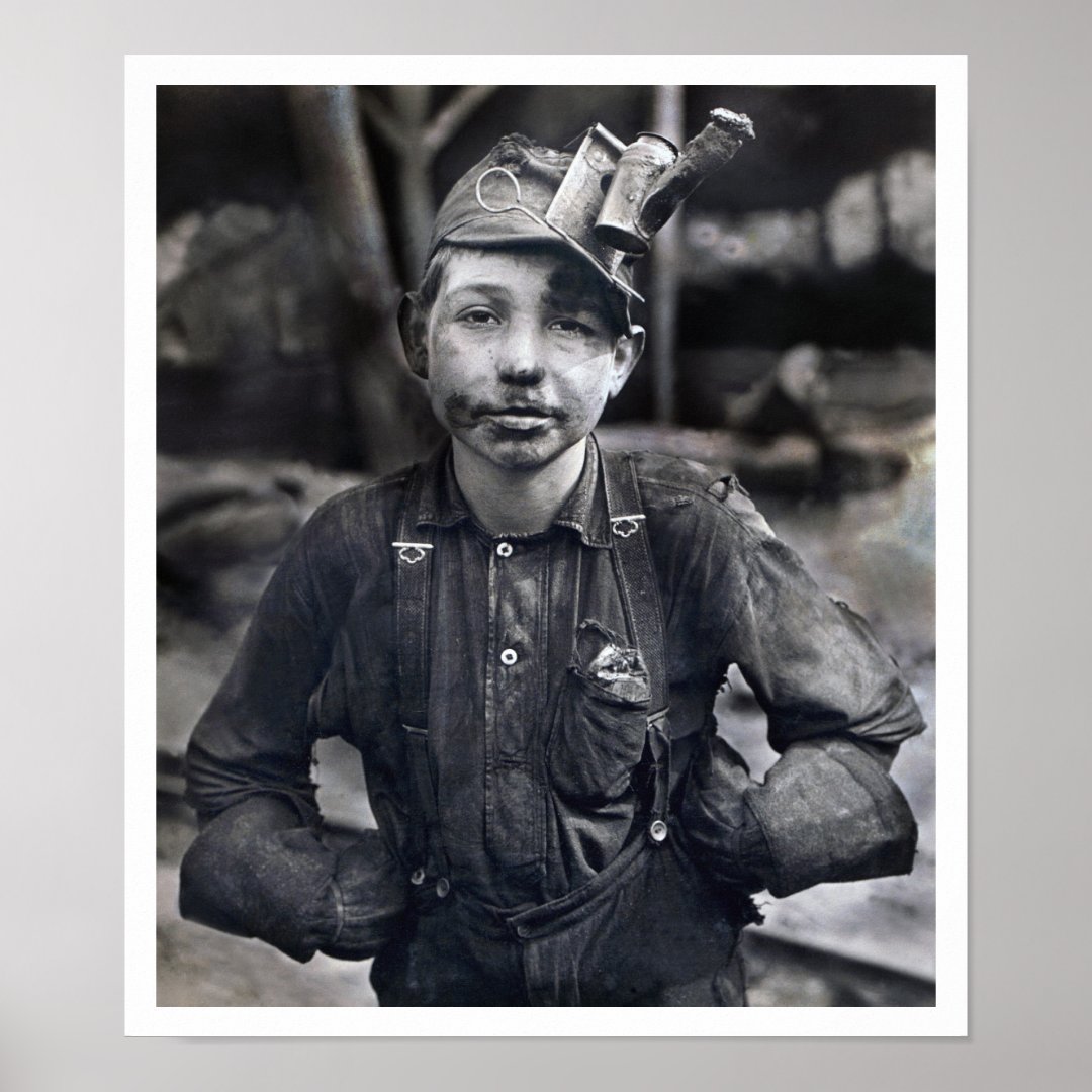 Lewis Wickes Hine - Portrait of Tipple Boy Poster | Zazzle