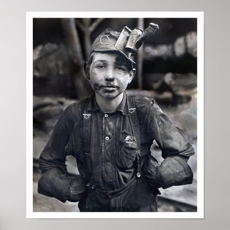 Lewis Wickes Hine - Portrait of Tipple Boy Poster | Zazzle