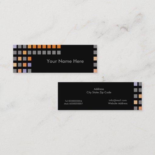 Lexis Business Cards-Skinny Mini Business Card | Zazzle